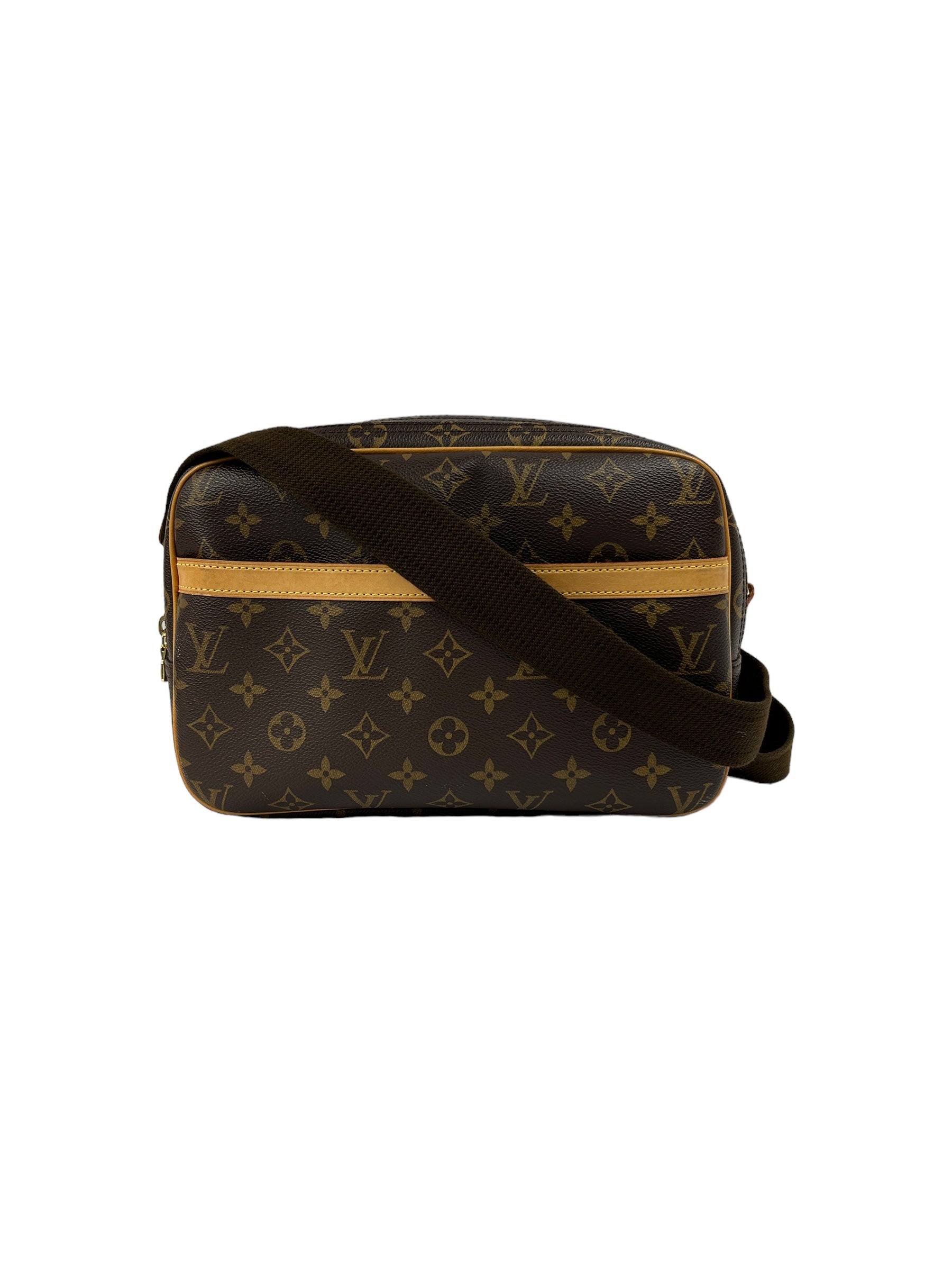 Monogram Coated Canvas Reporter PM Shoulder Messenger Crossbody Bag w/